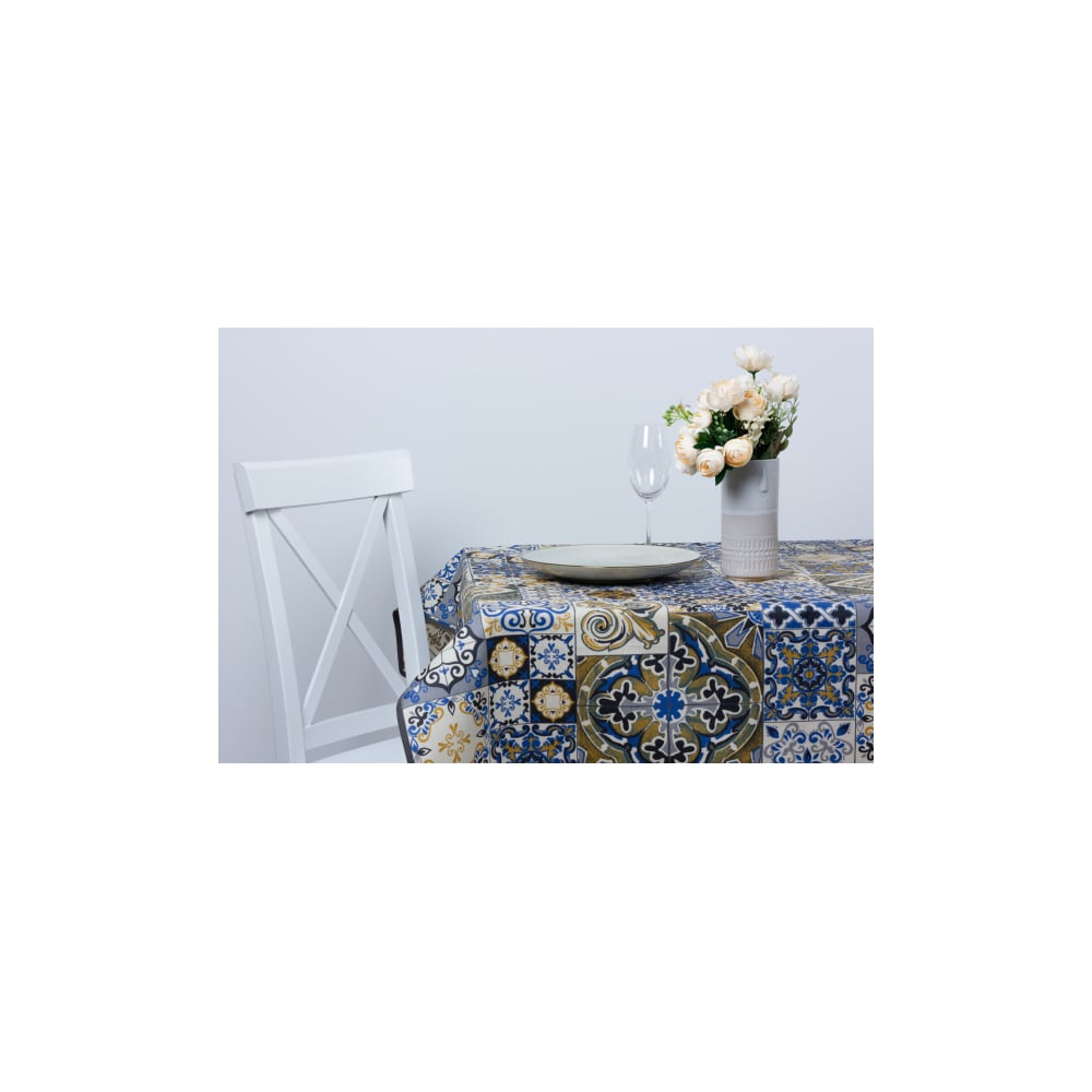 Скатерть Protec Textil S.L. Alba Мозаика синий 120x140 см 6127 ...