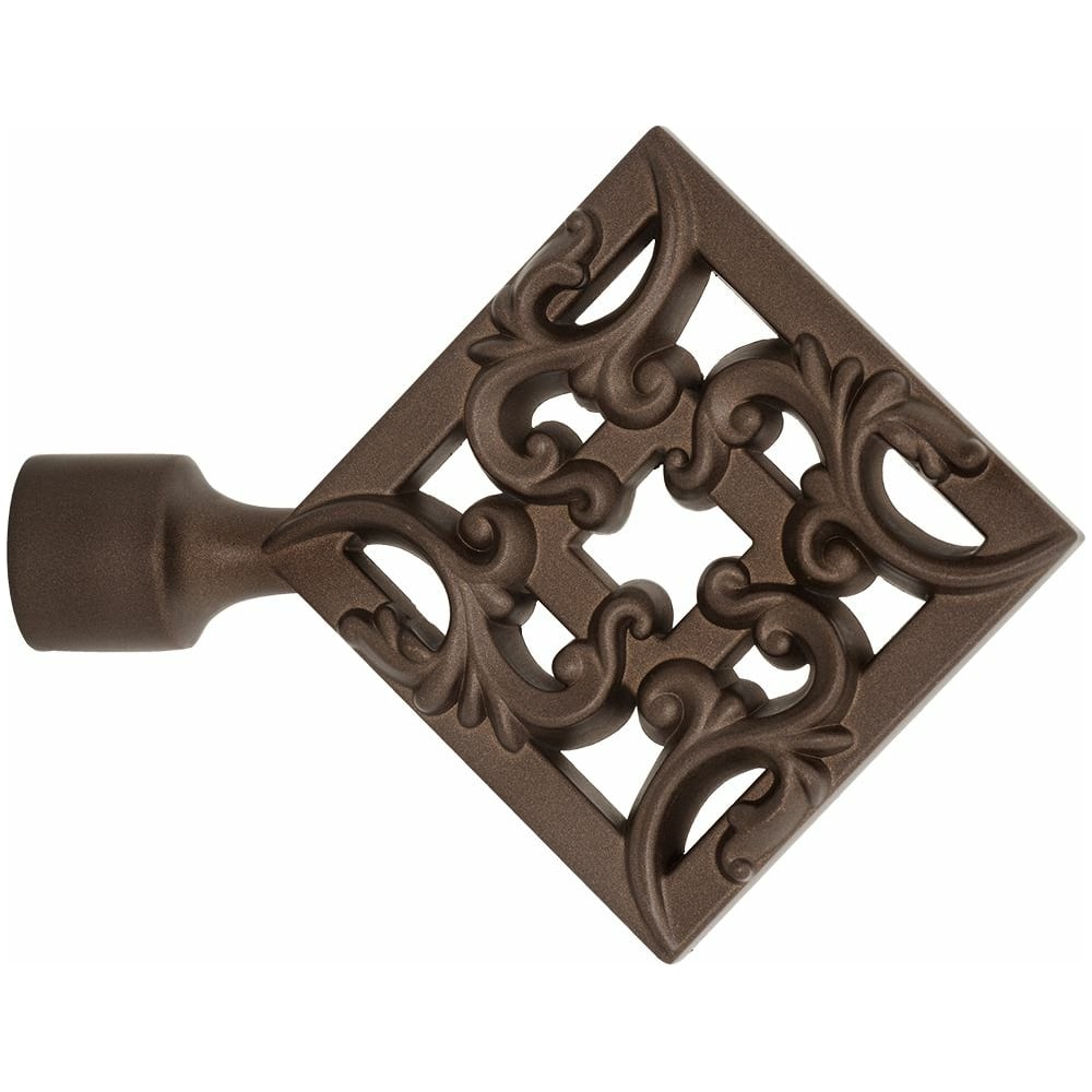 Наконечник для карниза Arttex Вензель D20 мм, Шоколад А0000002857 ...