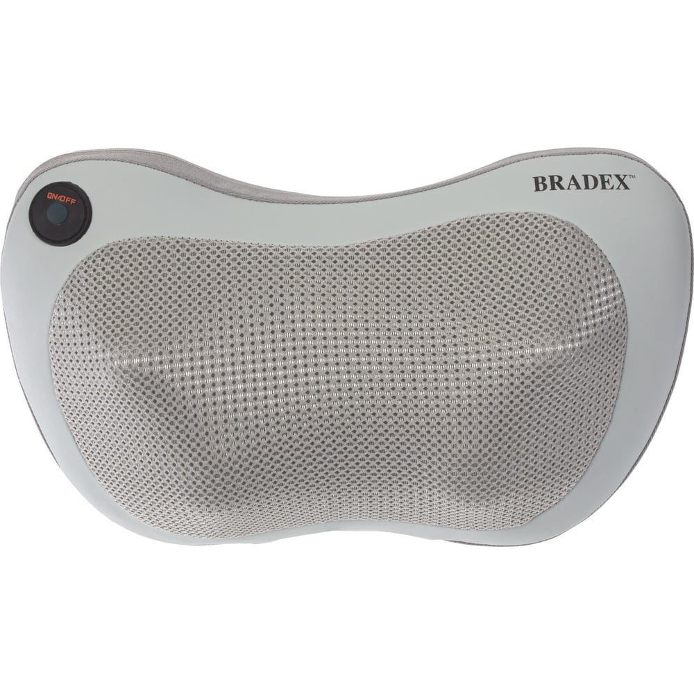 Массажная подушка с подогревом и разминающим массажем Шиацу BRADEX серая KZ 0564 - выгодная цена ...
