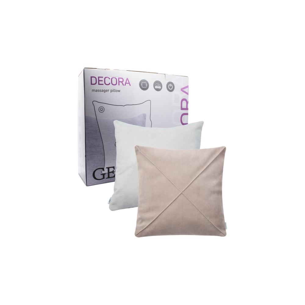 Беспроводная массажная интерьерная подушка GESS decora бежевая GESS-161 beige - выгодная цена ...