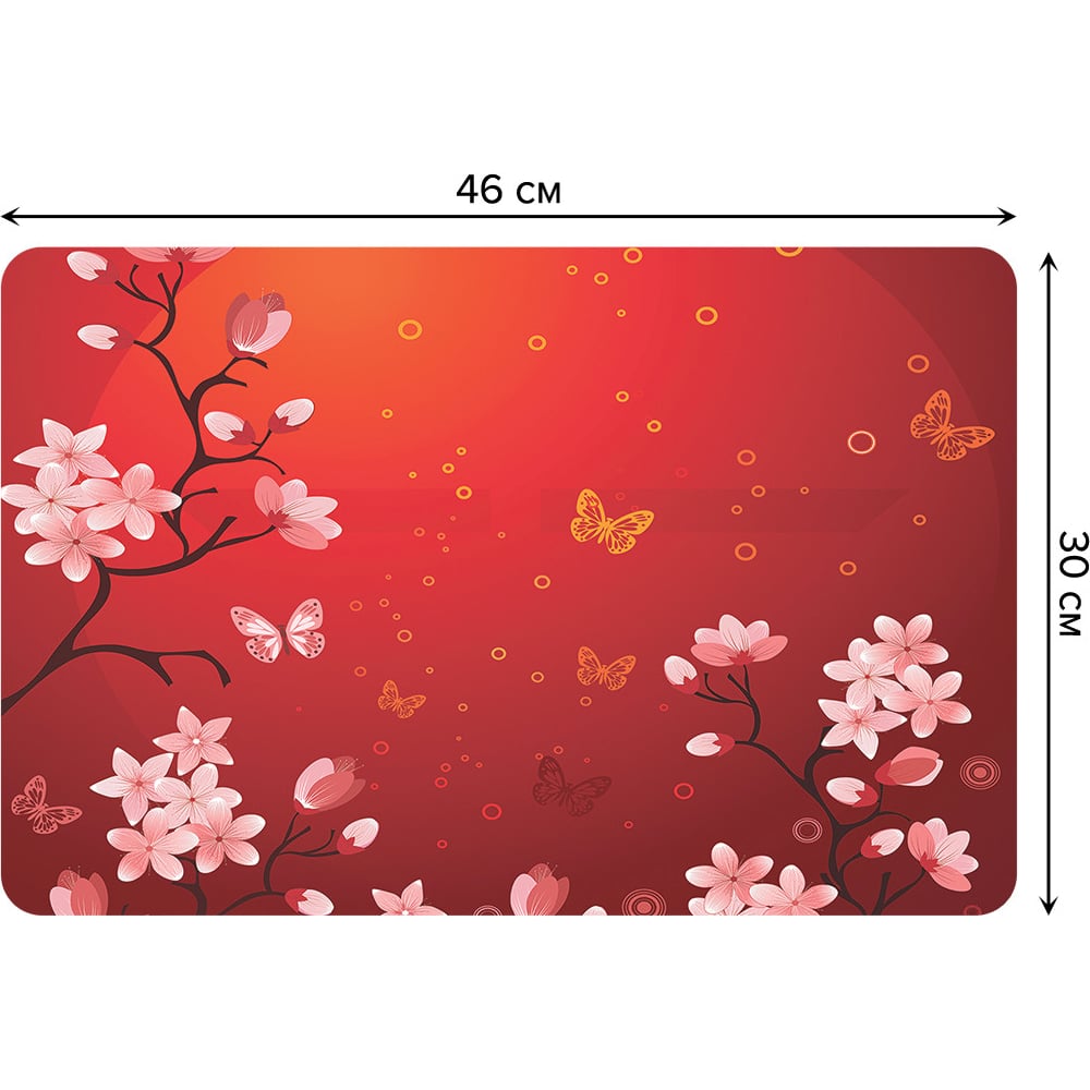 Набор прямоугольных тканевых салфеток для сервировки стола JOYARTY сакура в японии, плейсмат ...