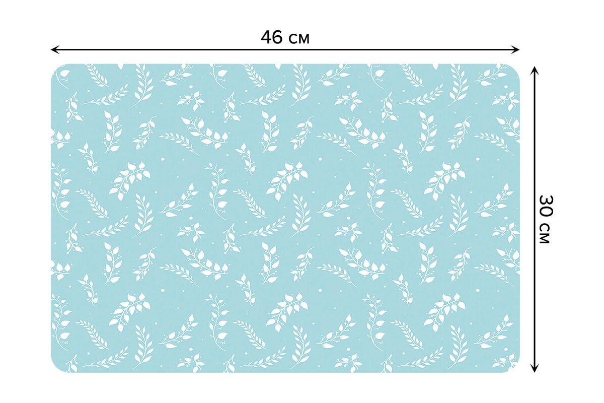 Набор прямоугольных тканевых салфеток для сервировки стола JOYARTY кружение листьев, плейсмат ...