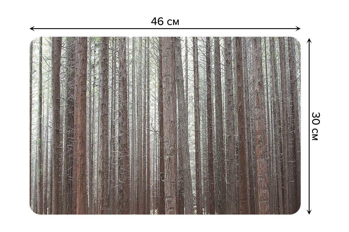Набор прямоугольных тканевых салфеток для сервировки стола JOYARTY лесная плотность, плейсмат ...