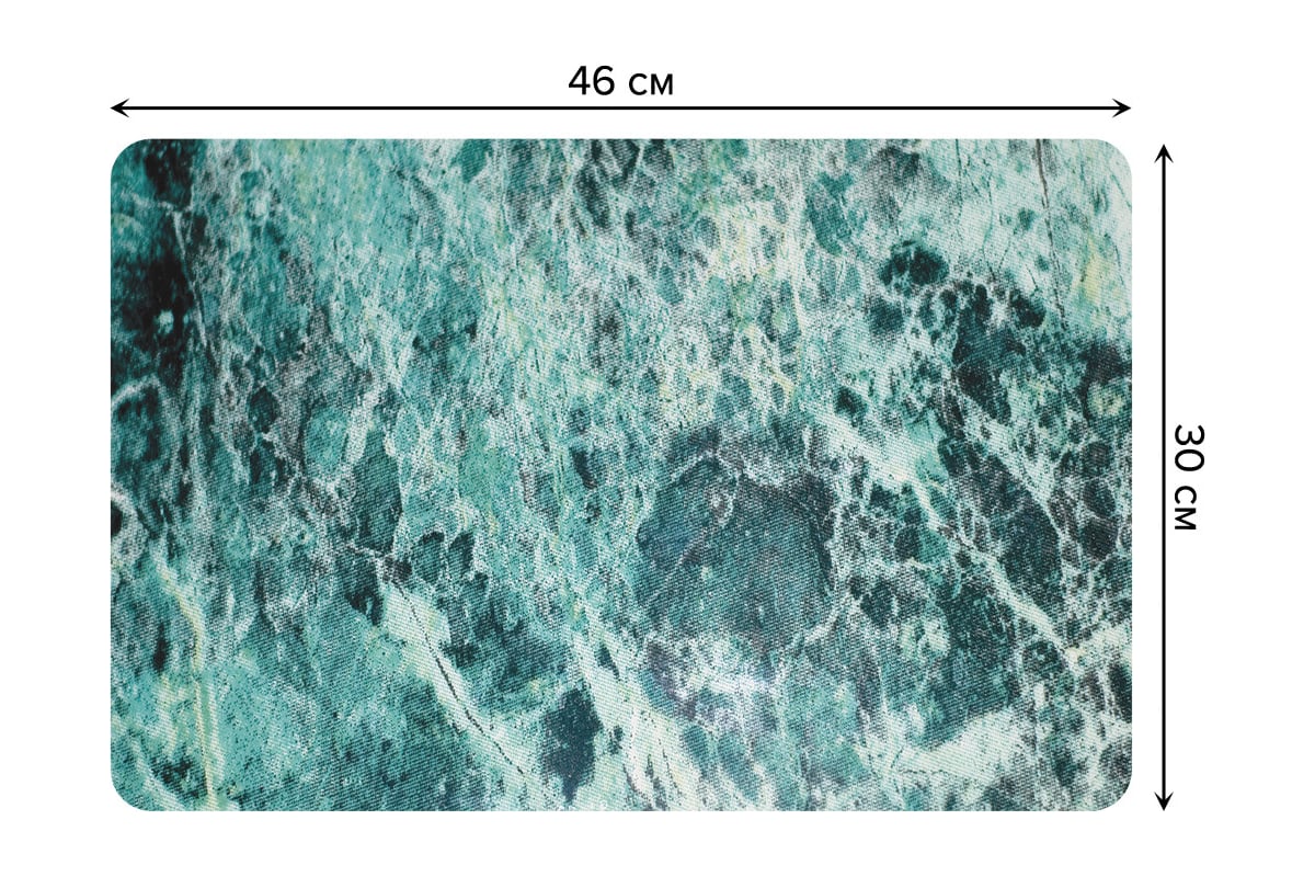 Набор прямоугольных тканевых салфеток для сервировки стола JOYARTY пена океана, плейсмат, 30x46 ...