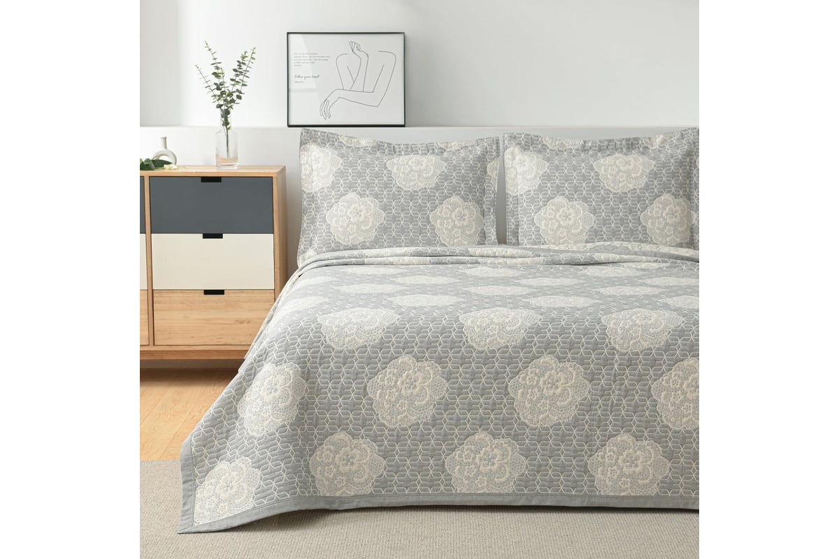 Покрывало Arya Home arya жаккард, 250x260, apollo серый 8680943102928 ...