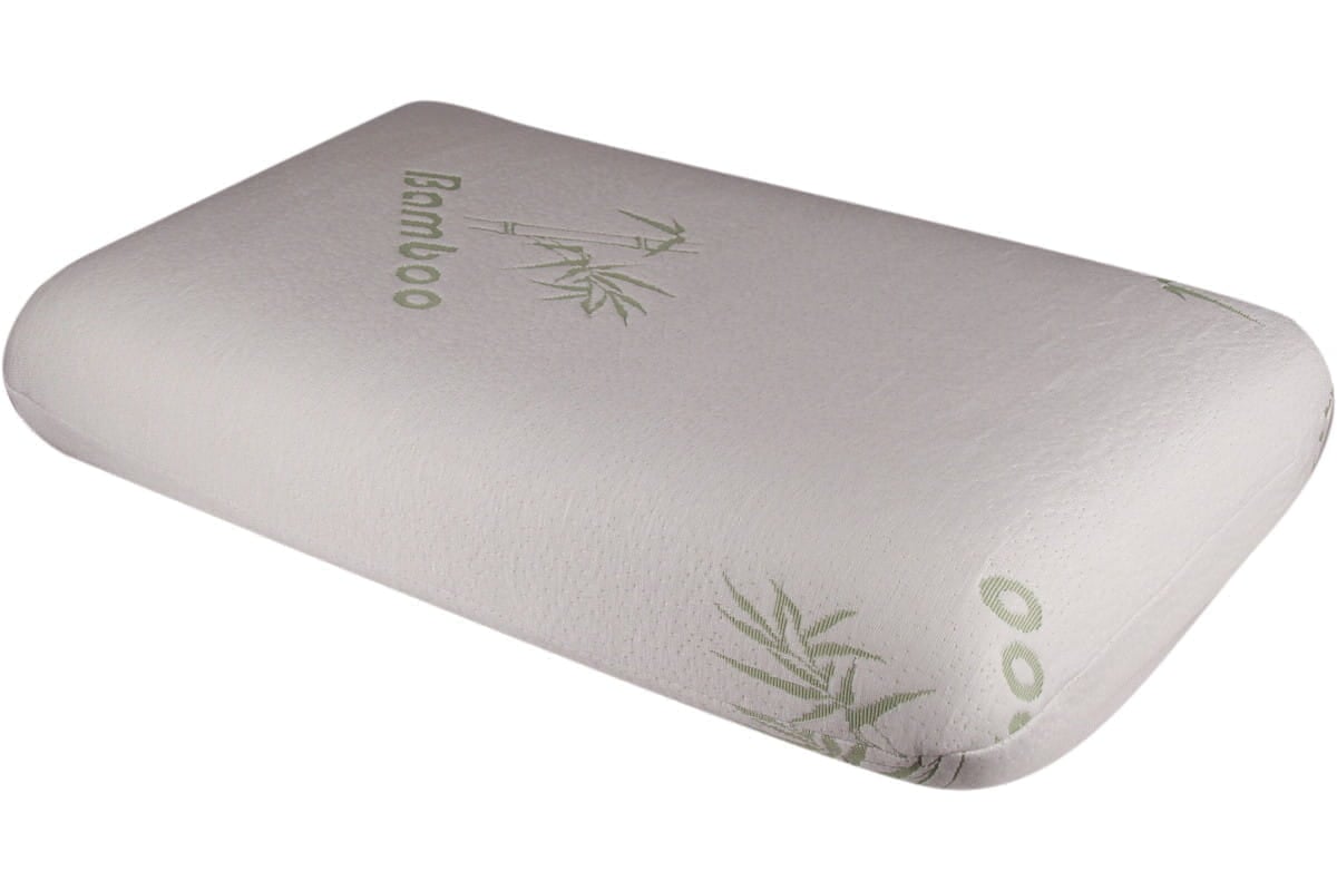 Подушка Arya Home arya memory foam, из бамбука, 60x40x12, bamboo белый ...