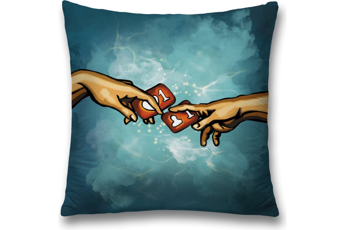 Декоративная наволочка JoyArty Сюрреалистическое сотворение на молнии, 45x45 см sl_378641 ...