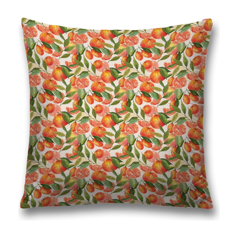Декоративная наволочка JoyArty Сочные мандарины на молнии, 45x45 см sl_378594 - выгодная цена ...