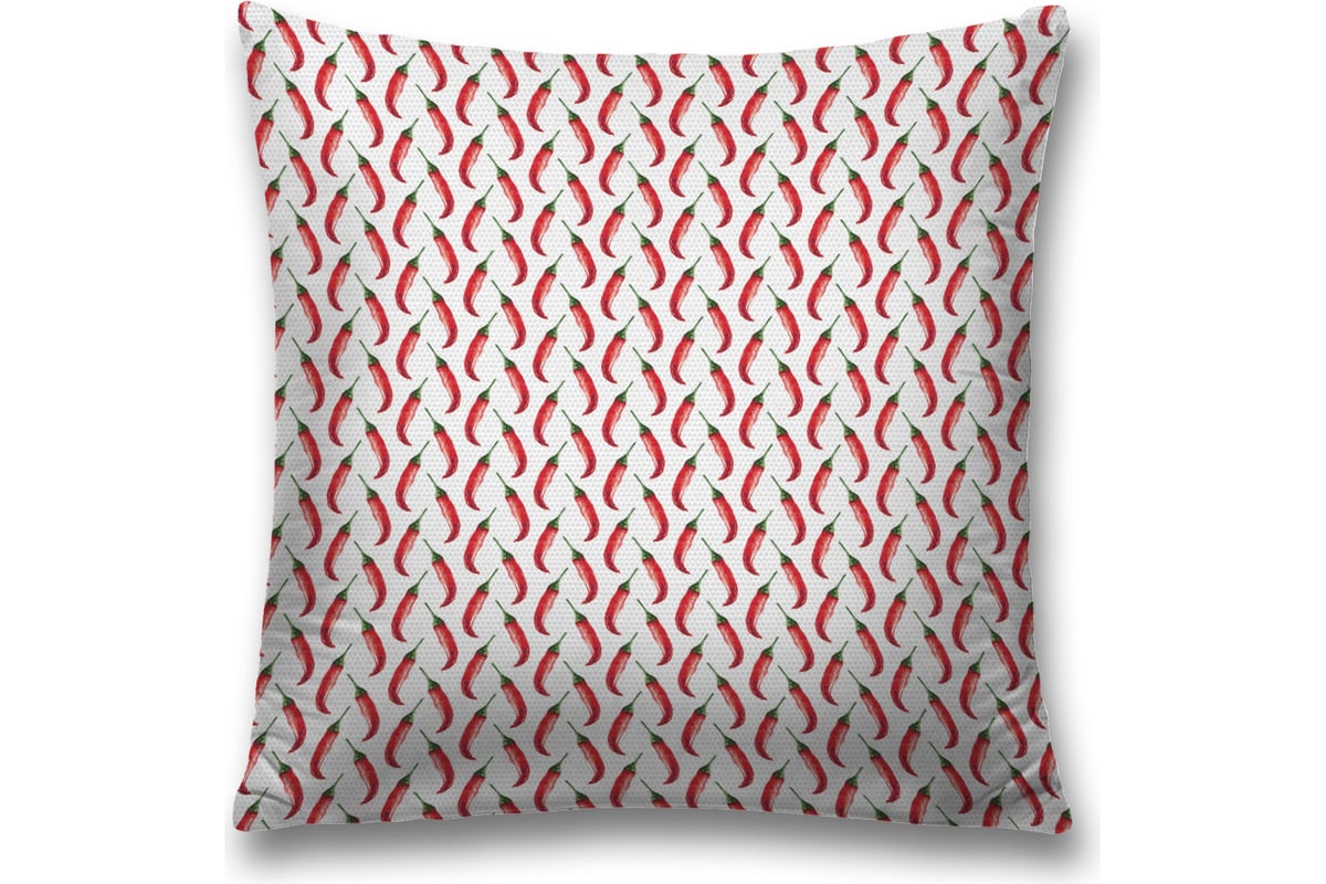 Декоративная наволочка JoyArty Острые перчики на молнии, 45x45 см sl_378378 - выгодная цена ...