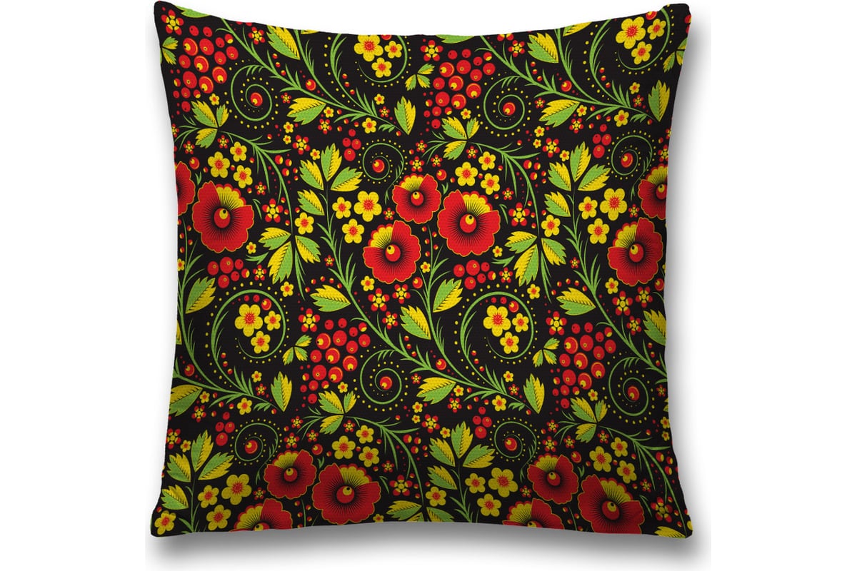 Декоративная наволочка JoyArty Витиеватая классика на молнии, 45x45 см sl_378774 - выгодная цена ...