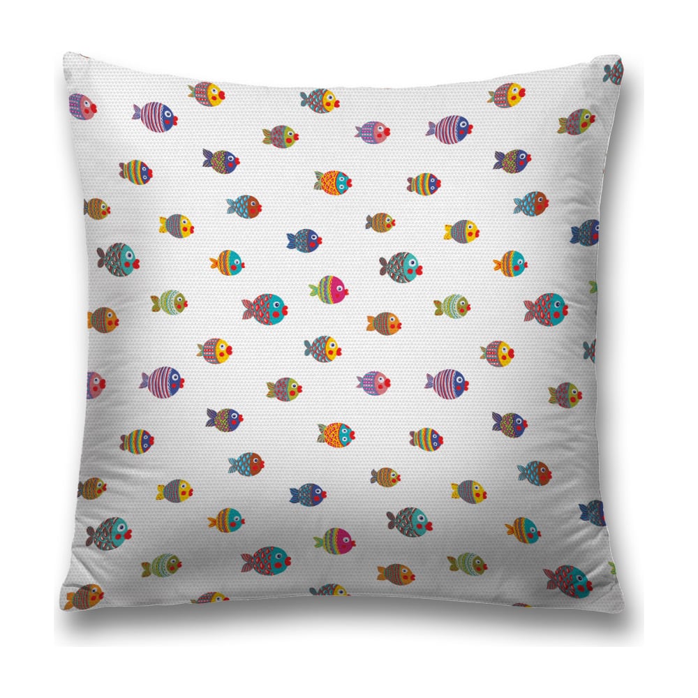Декоративная наволочка JoyArty Косяк сказочных рыбок на молнии, 45x45 см sl_294374 - выгодная ...