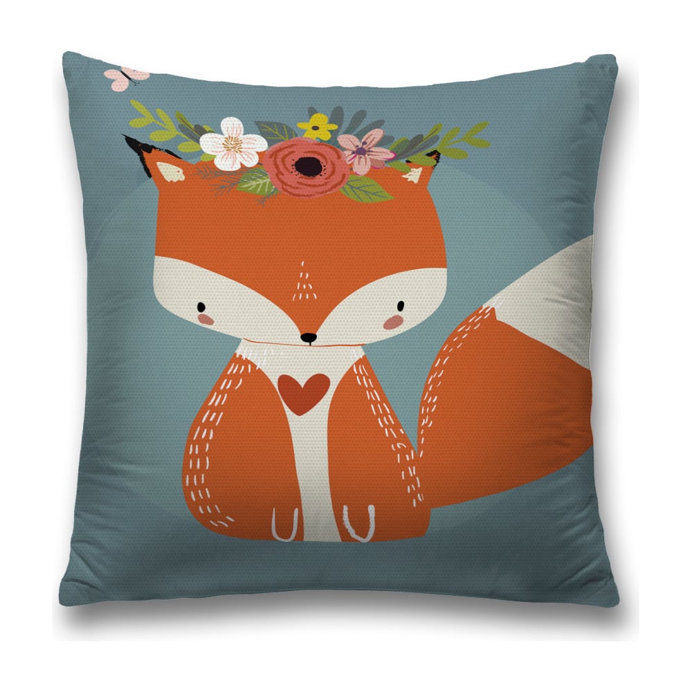 Декоративная наволочка JoyArty Скромная лисичка на молнии, 45x45 см sl_378476 - выгодная цена ...