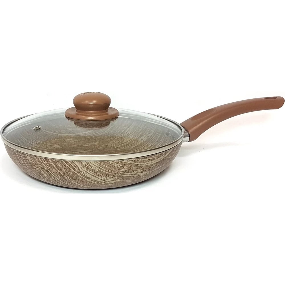 Глубокая сковорода JARKO Kantry 22 см, со стеклянной крышкой JKntr-122 ...