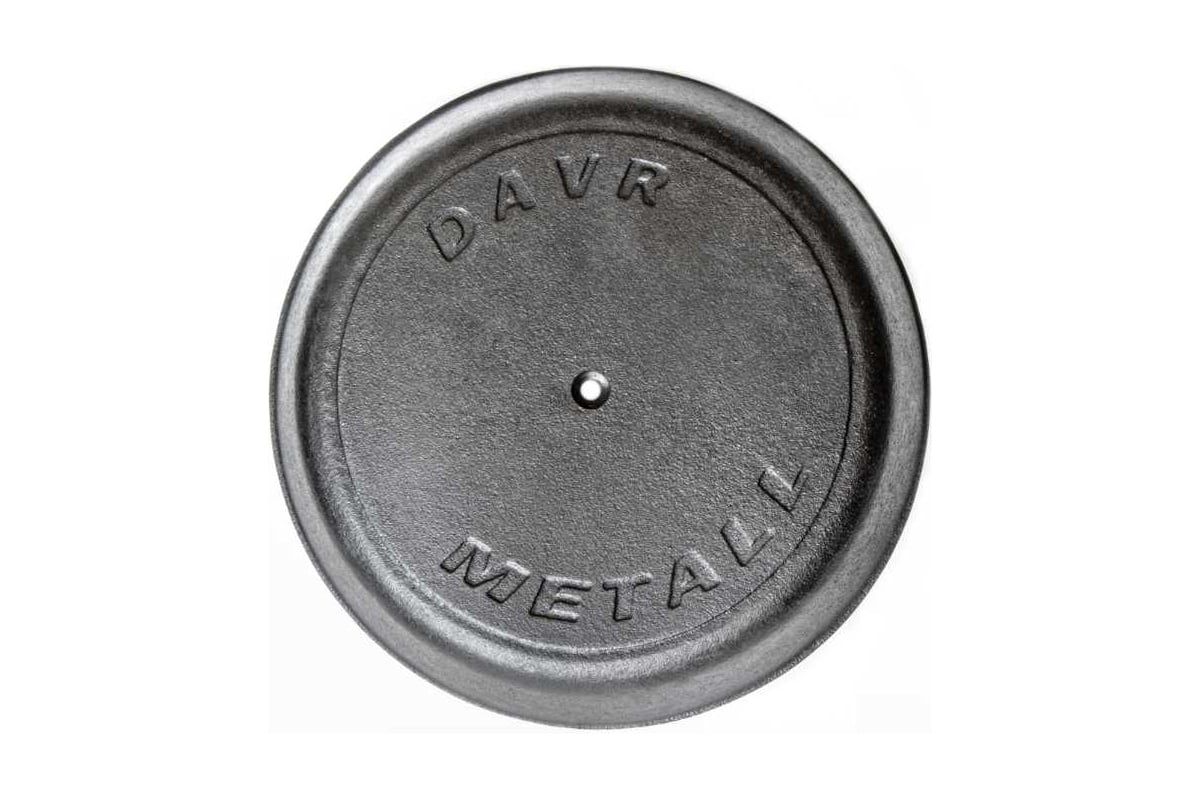 Чугунная сковорода Davr Metall davrmetall 20 см, высота 4 см, с ...