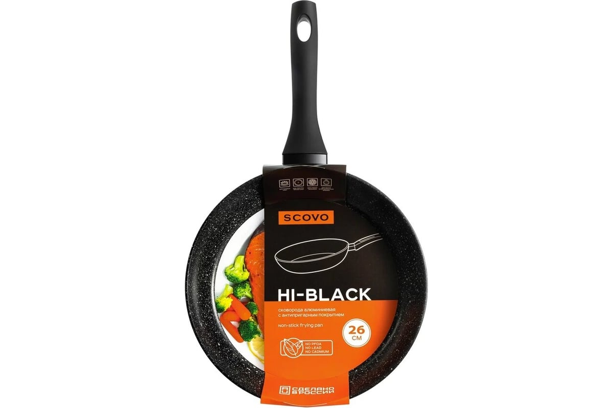 Сковорода SCOVO Hi-Black, d260 HB-004 - выгодная цена, отзывы ...