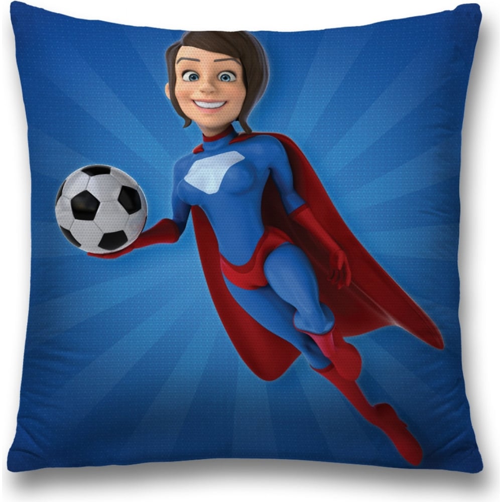 Декоративная наволочка JoyArty Супервумен 45x45 см, на молнии sl_378836 - выгодная цена, отзывы ...