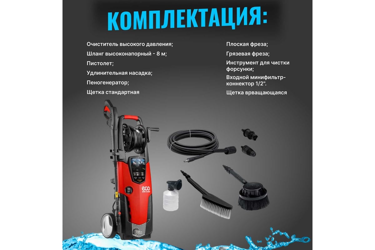 Мойка высокого давления ECO HPW1723RS001 - выгодная цена, отзывы ...