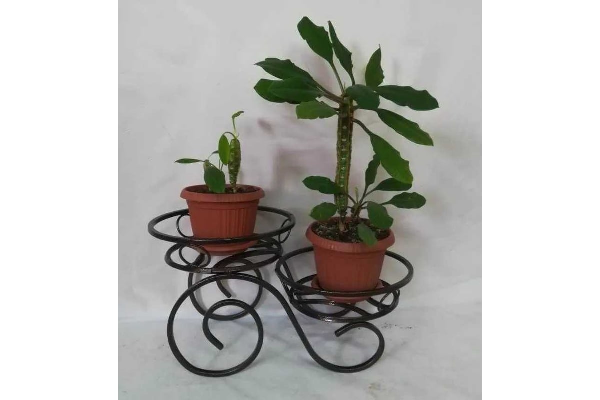 Подставка кованая для цветов Ярмарка-Тверь Кружево на 2 горшка К13 ...