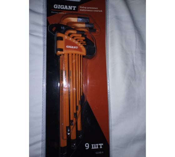 Набор длинных имбусовых ключей 9 шт. Gigant GLHB 9 - выгодная цена ...