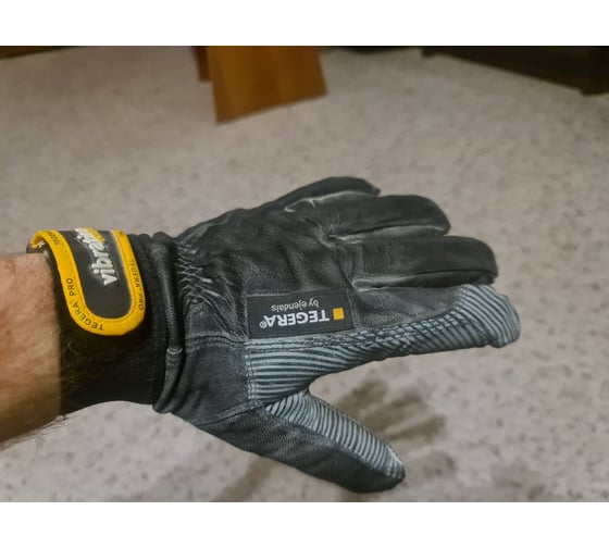 Антивибрационные кожаные перчатки с усиленными швами TEGERA 9181-10 - выгодная цена, отзывы ...
