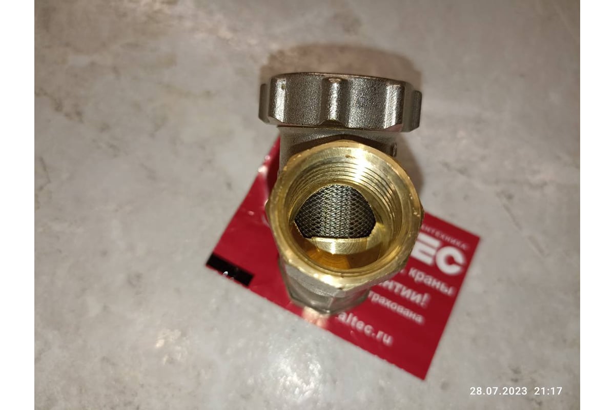 Косой фильтр VALTEC 1/2 (c заглушкой) VT.193.N.04 - выгодная цена, отзывы, характеристики, фото ...