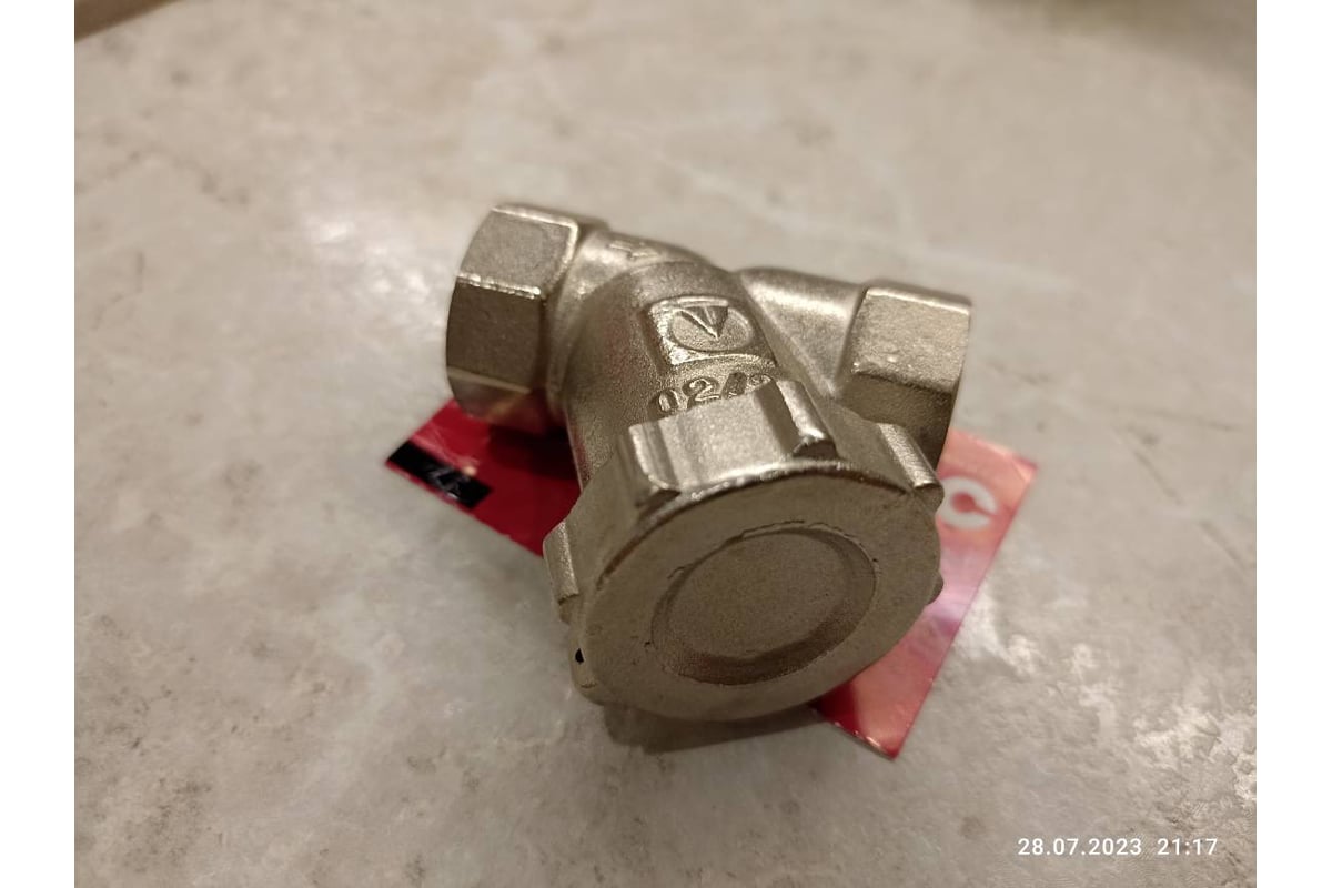 Косой фильтр VALTEC 1/2 (c заглушкой) VT.193.N.04 - выгодная цена, отзывы, характеристики, фото ...