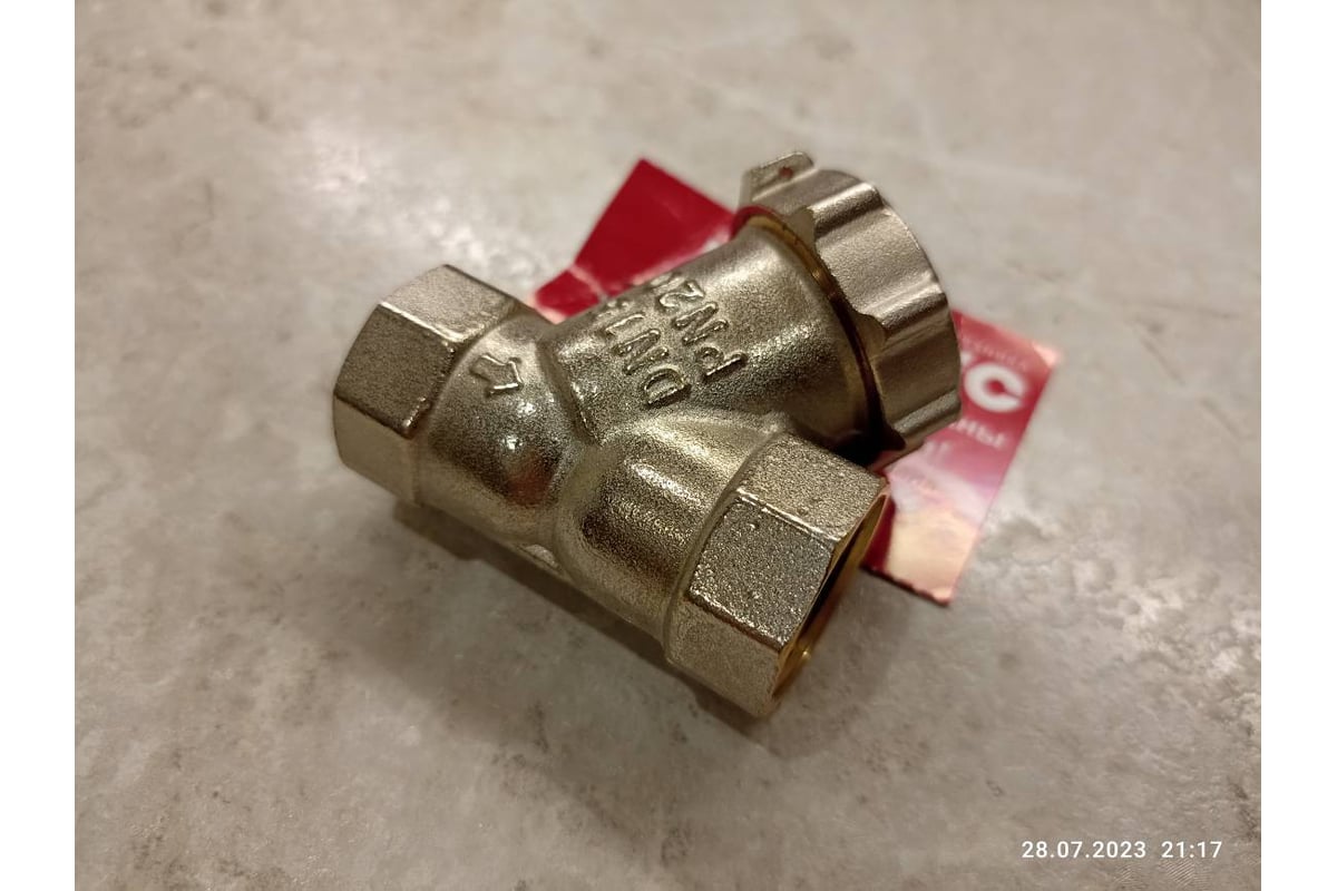 Косой фильтр VALTEC 1/2 (c заглушкой) VT.193.N.04 - выгодная цена, отзывы, характеристики, фото ...