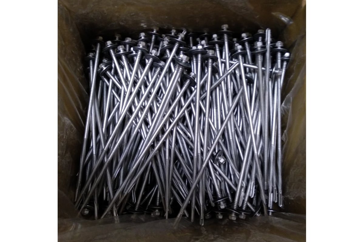 Самонарезающий винт со сверловым концом Grabber HEX 5.5/6.3х200 Ruspert ...