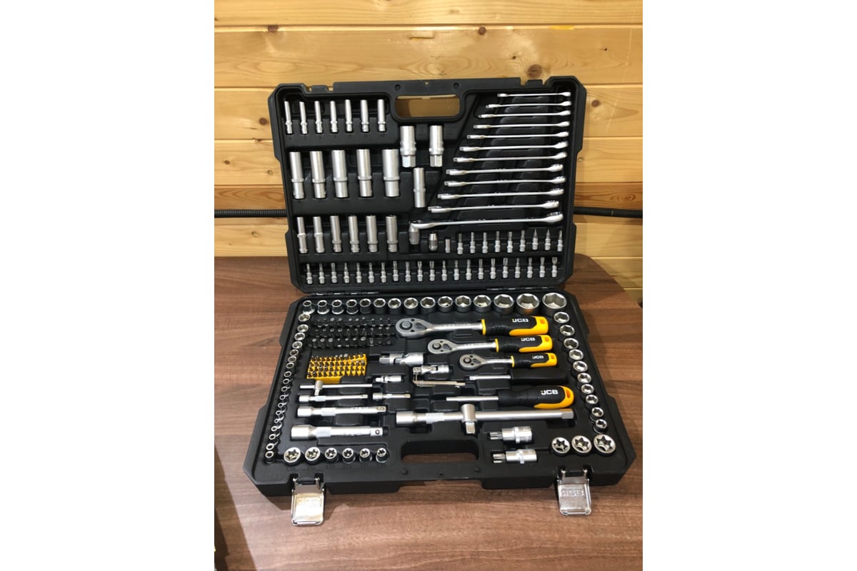 Набор инструментов JCB 216 предметов, 1/4", 3/8", 1/2" (6 гр.) JCB ...