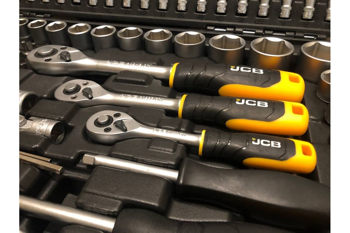 Набор инструментов JCB 216 предметов, 1/4", 3/8", 1/2" (6 гр.) JCB ...