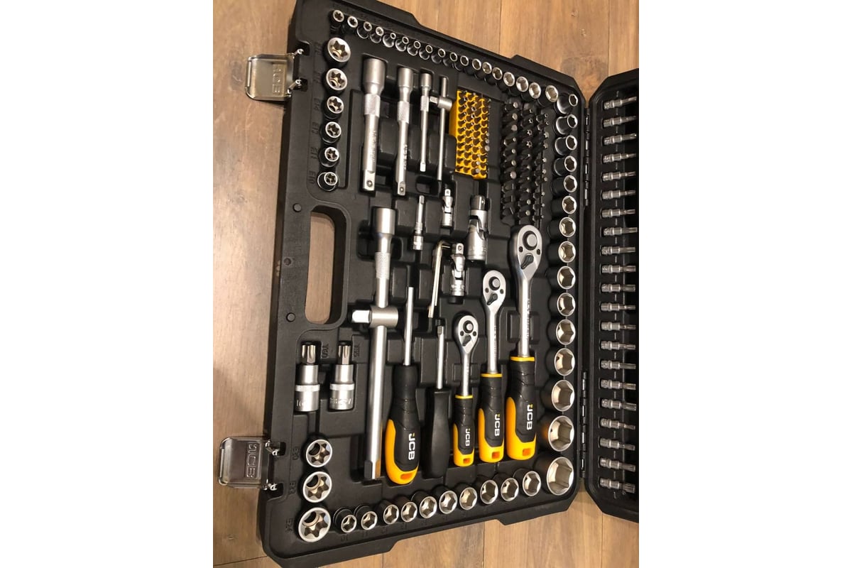 Набор инструментов JCB 216 предметов, 1/4", 3/8", 1/2" (6 гр.) JCB ...