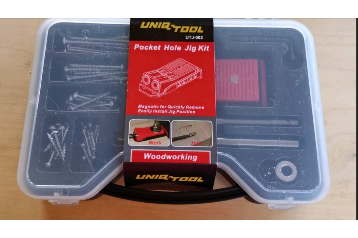 Приспособление для соединения саморезами Pocket hole Tool KIT UNIQ TOOL UTJ-002 - выгодная цена ...