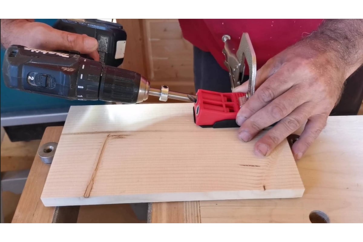 Приспособление для соединения саморезами Pocket hole Tool KIT UNIQ TOOL UTJ-002 - выгодная цена ...