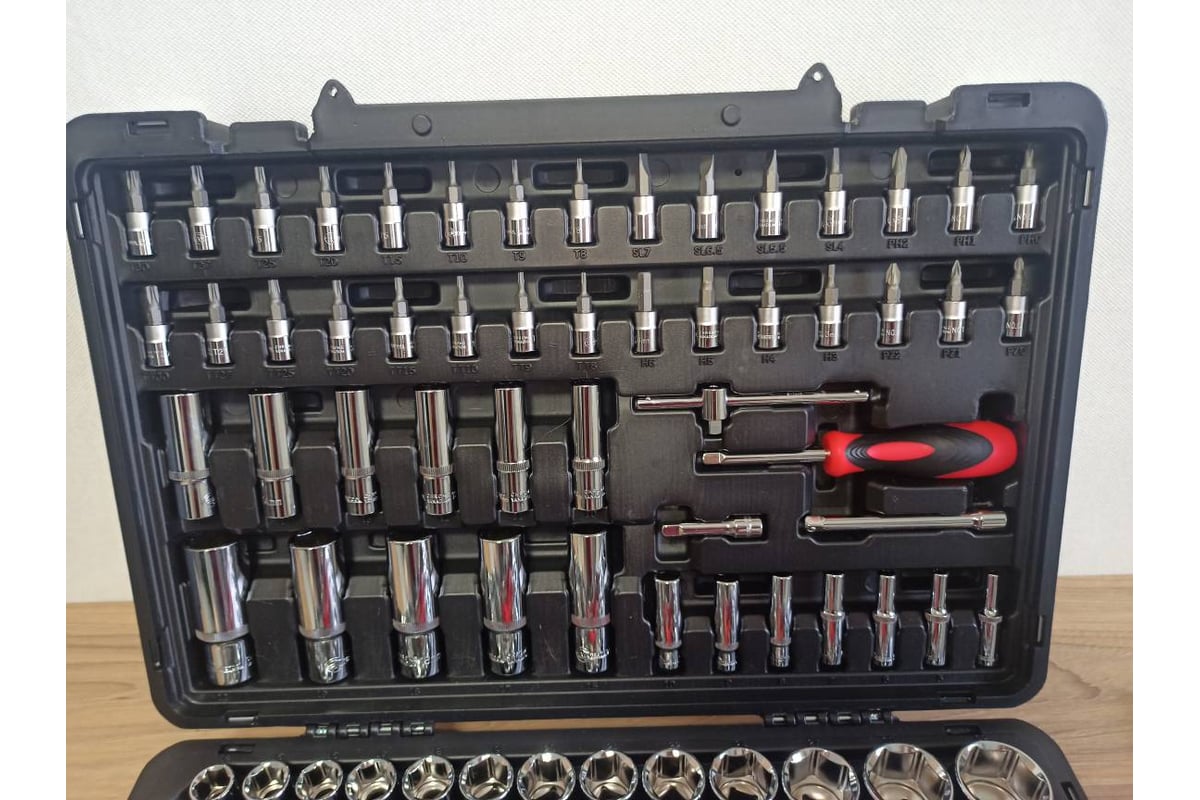 Профессиональный набор инструментов INTERTOOL 1/4 и 3/8 и 1/2, 151 шт., Cr-V ET-7151 - выгодная ...