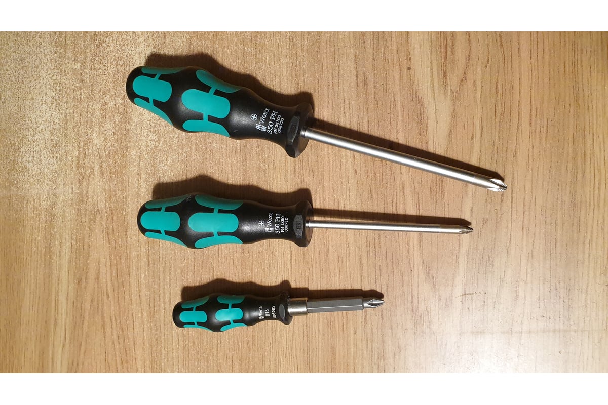 Ручка-битодержатель WERA 813 1/4, с магнитом, рукоятка Kraftform Plus ...