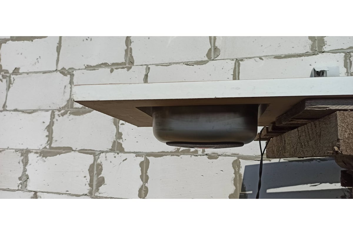 Врезная мойка mixline 38х38х15 см, 0.6, выпуск 1 1/2, с гофросифоном ...