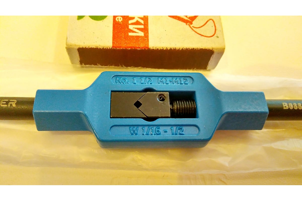 Метчикодержатель GSR DIN 1814 Nr 1 1/2 M1-M12 L180 мм Silver B08800040 ...