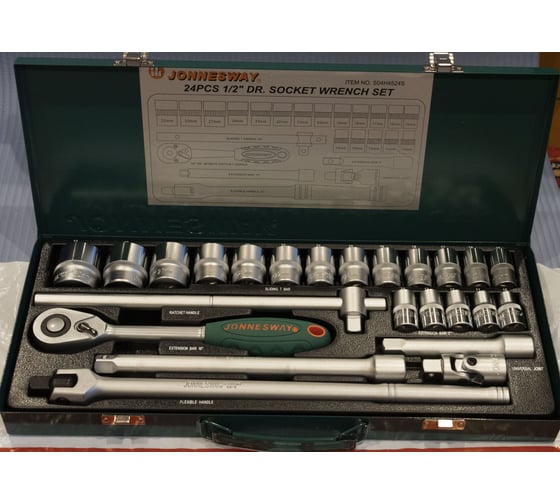 Набор торцевых головок 1/2"DR Jonnesway 10-32 мм S04H4524S - выгодная ...