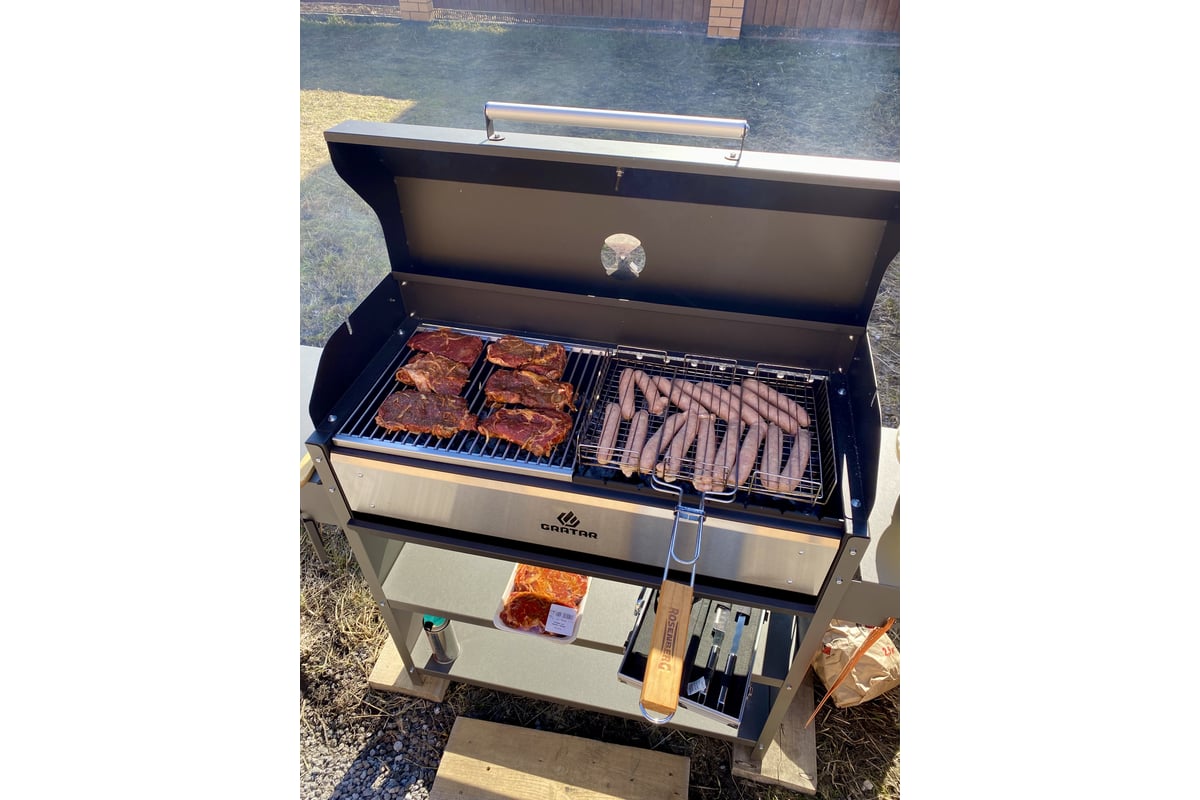 Мангал GRATAR Professional Optima BBQ POB 3000 для мяса и рыбы - низкая ...