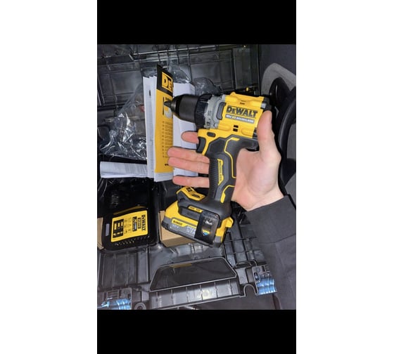 Бесщеточная дрель-шуруповерт DEWALT 2 скорости, 1 АКБ 18 В XR Li-Ion ...