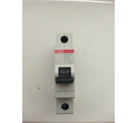 Автомат модульный ABB 1п C SH201L 4.5кА 16А 2CDS241001R0164 - выгодная ...