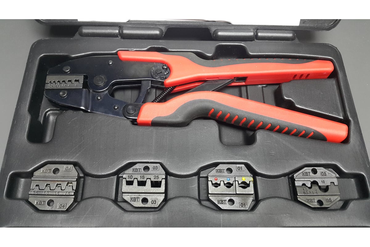 Пресс-клещи с набором матриц КВТ CTB 58747 - выгодная цена, отзывы ...