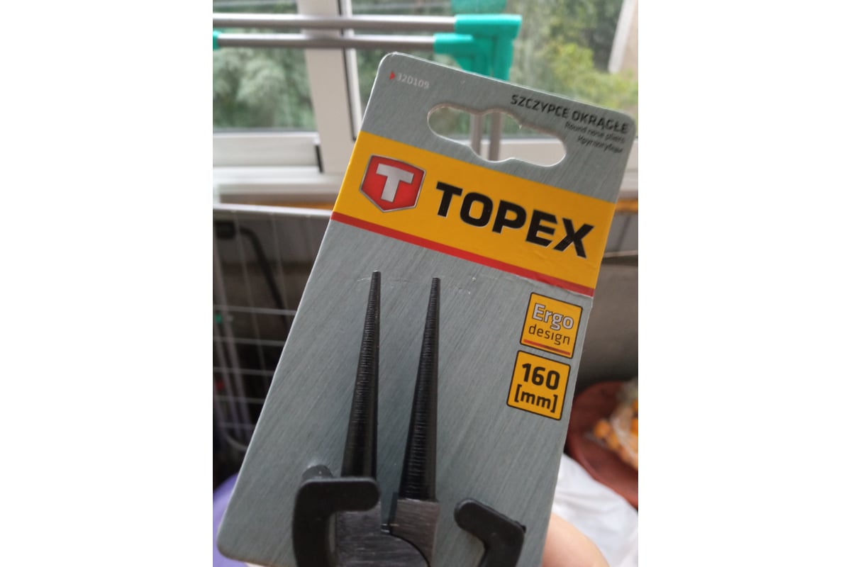 Круглогубцы TOPEX 160 мм 32D109 - выгодная цена, отзывы, характеристики, фото - купить в Москве и РФ