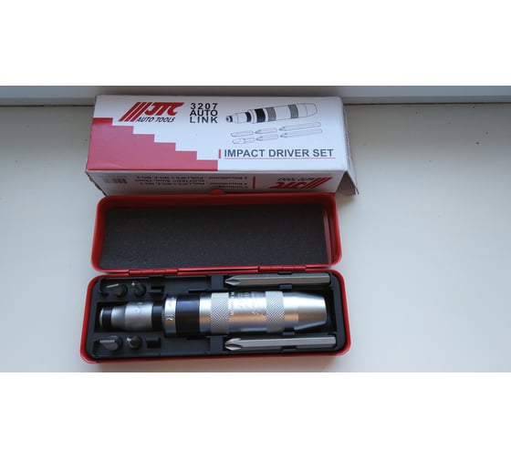 Ударная отвертка с битами JTC 6 шт 1/20-3207 - выгодная цена, отзывы, характеристики, фото ...