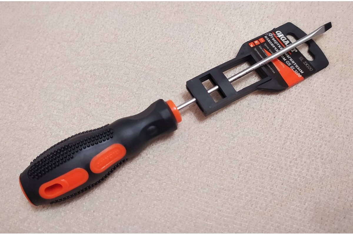 Отвертка Gigant SL 3x100 с магнитным наконечником GS SL3100 - выгодная ...