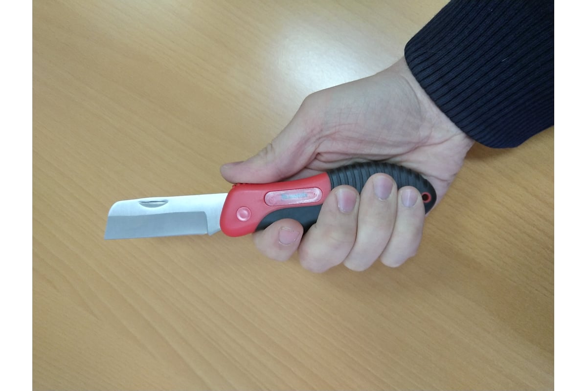 Нож электрика, MATRIX складной, прямое лезвие, эргономичная ...