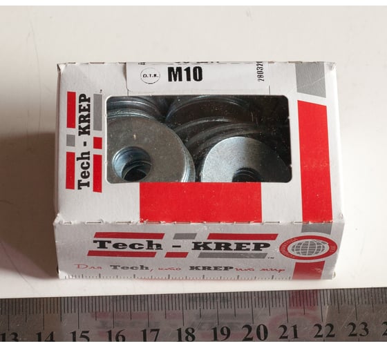 Кузовная оцинкованная шайба DIN9021 М10 50шт - коробка Tech-Krep 105267 - выгодная цена, отзывы ...