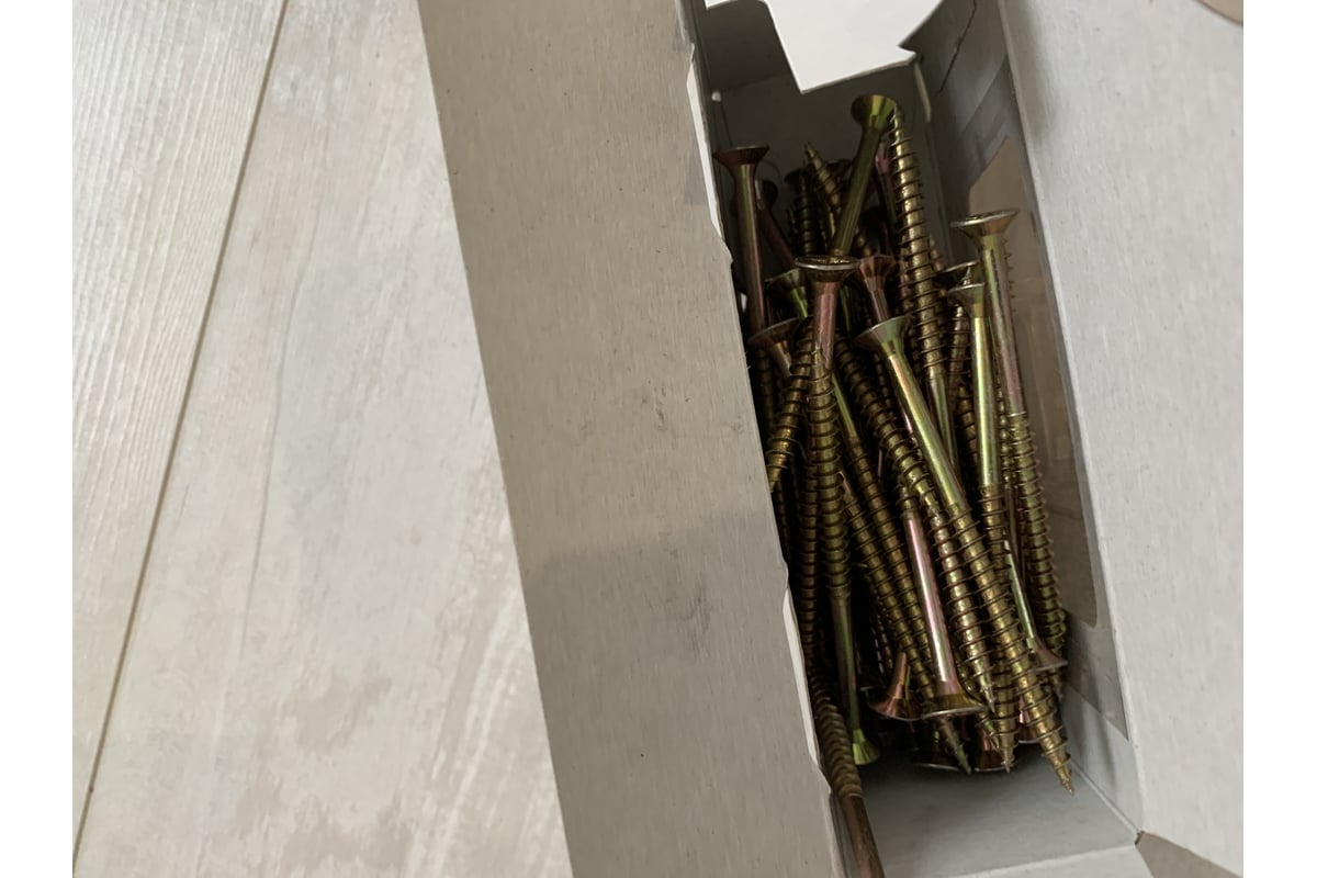 Универсальный саморез Tech-Krep 90х6,0 мм 50 шт желтый, коробка с окном 102274 - выгодная цена ...