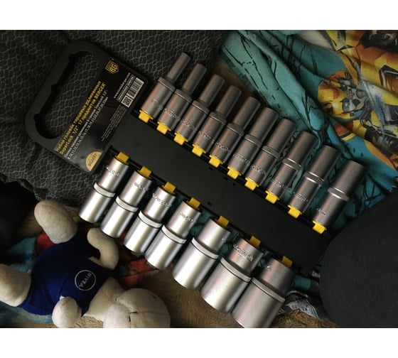 Набор удлиненных торцевых головок 1/2 SuperLock 17шт Berger BG BG2037 ...