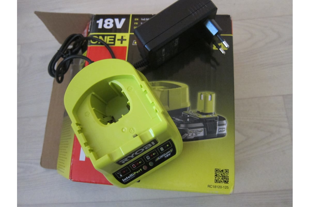Набор Ryobi ONE+ RC18120-125 5133003359 аккумулятор (18 В; 2.5 А*ч; Li ...